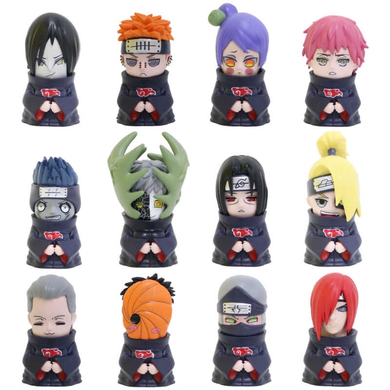 Naruto Akatsuki Umupo Posed Figure Itachi Pain Tobi Figurines Kakashi ...