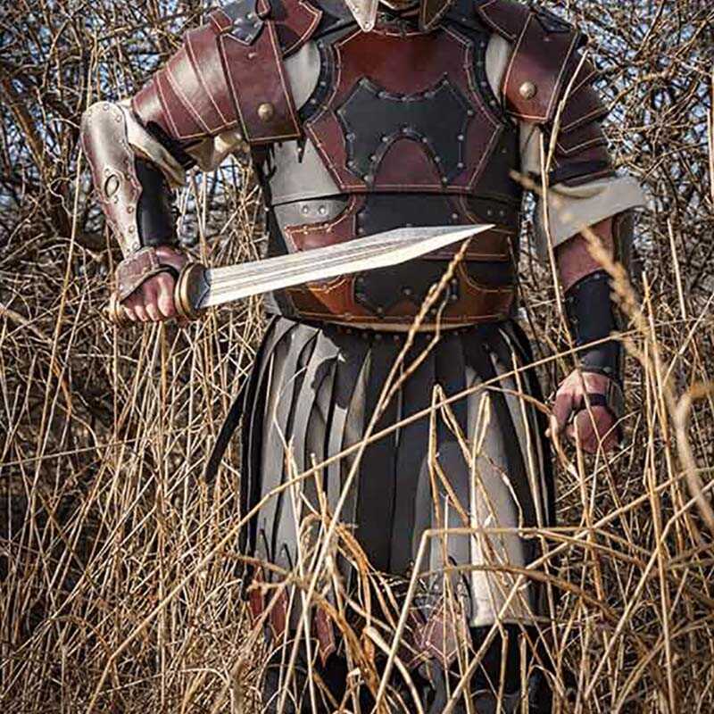 Ancient Roman Warrior Gladiator Cosplay Costume Accessory Leather ...
