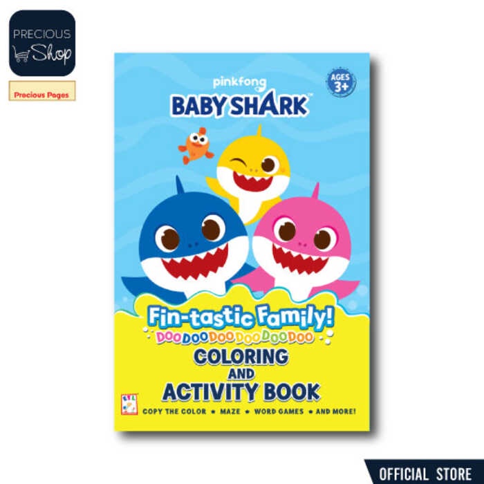 Pinkfong - Baby Shark - Fin-tastic Family! Coloring and Acitivity Book ...