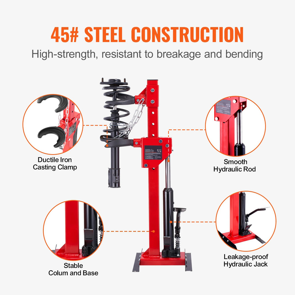 1 Ton Hydraulic Spring Compressor Hydraulic Foot Pedal Assist Strut ...