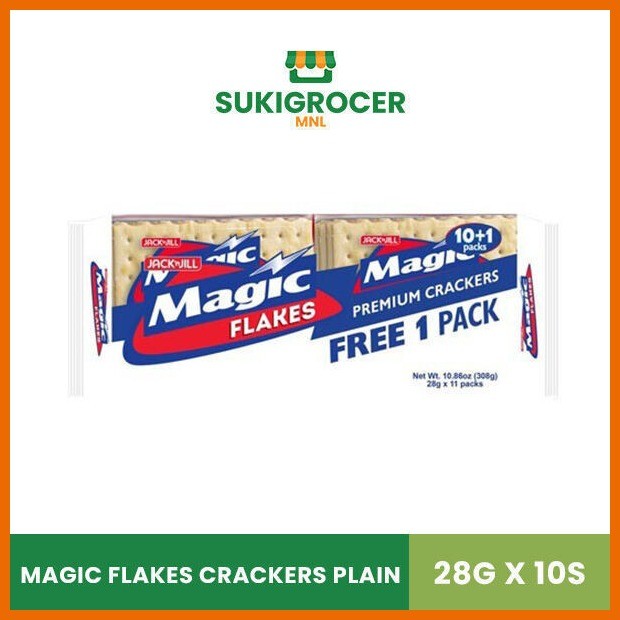 ⚽︎ Magic Flakes Crackers Plain 28G x 10s | Shopee Philippines
