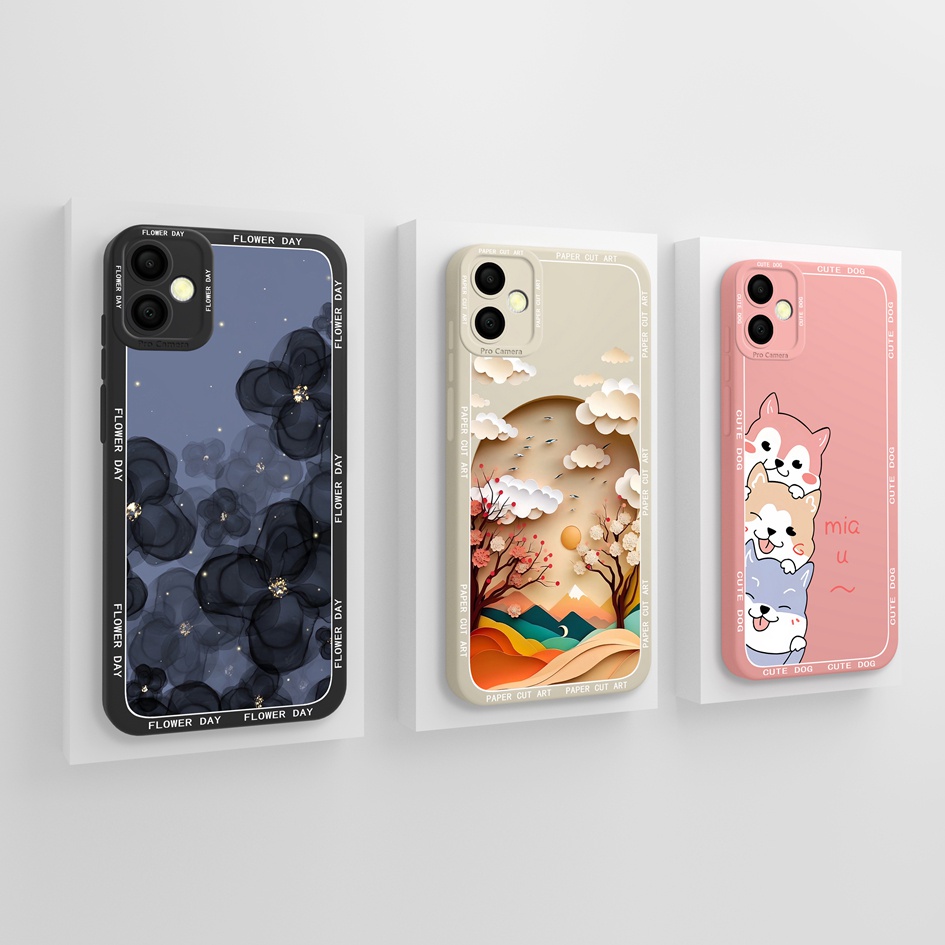 Case For Samsung Galaxy A05 A05S Phone Casing Protective Square Liquid ...