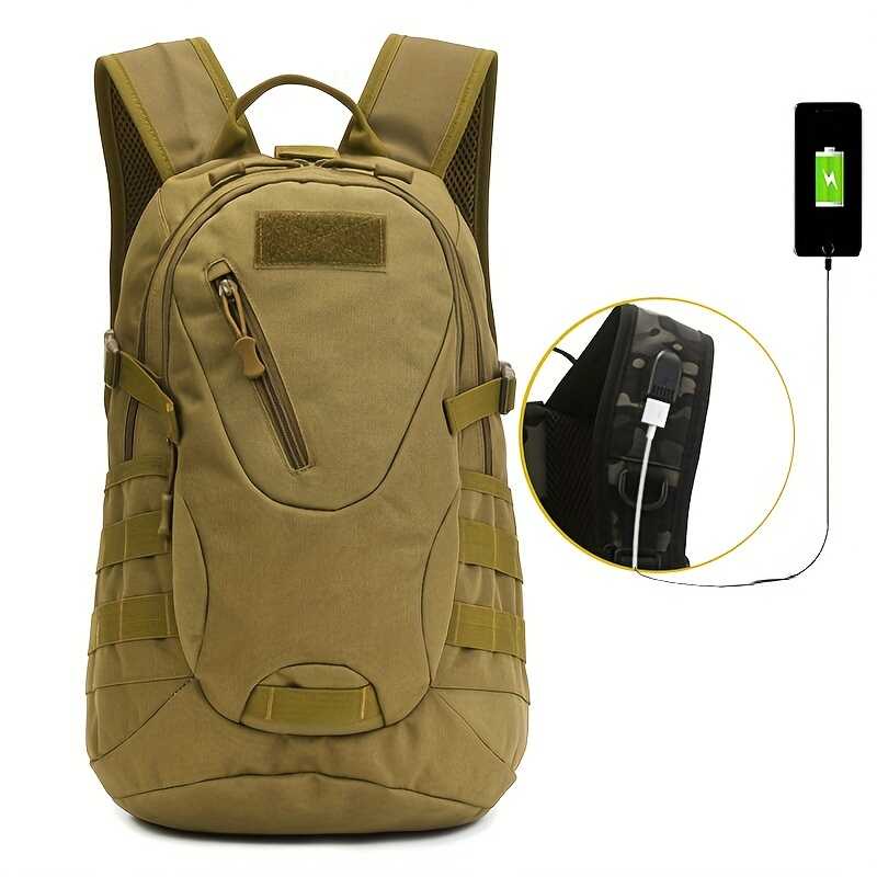 Hiking Travel Backpack, Camping Bag, Outdoor Sports Military Tactical ...