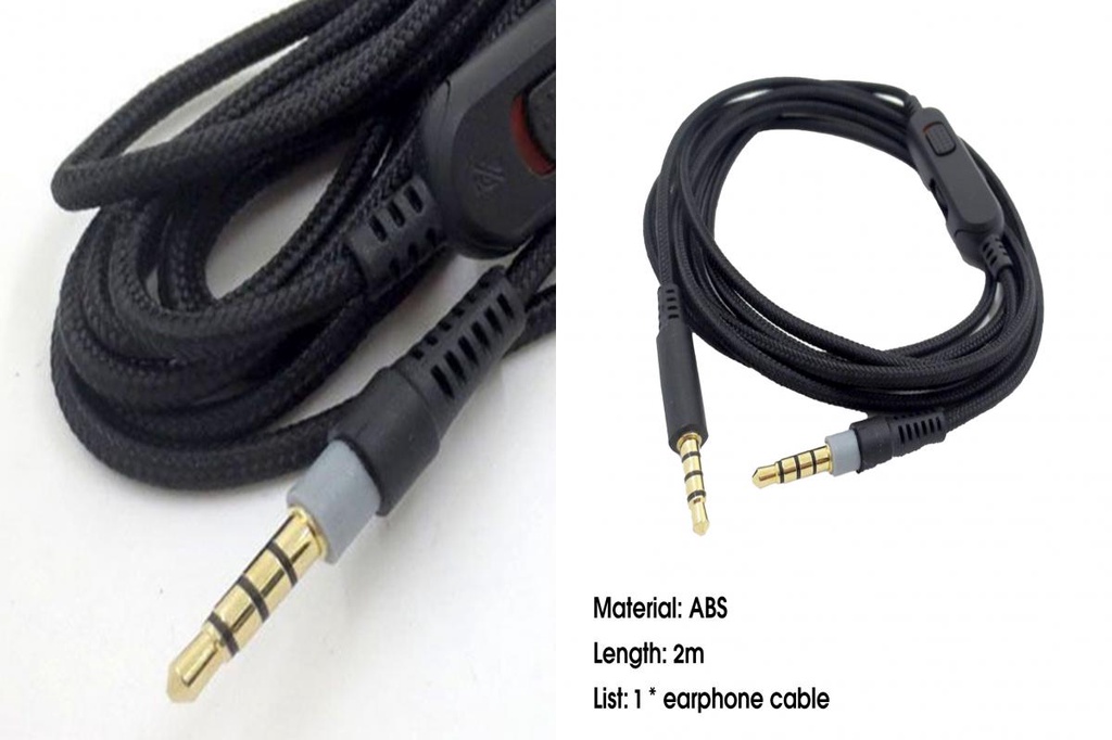 [calcutta] Plug Play Audio Cable Headphone Extension Audio Cable Replacement Noise Reduction for ...