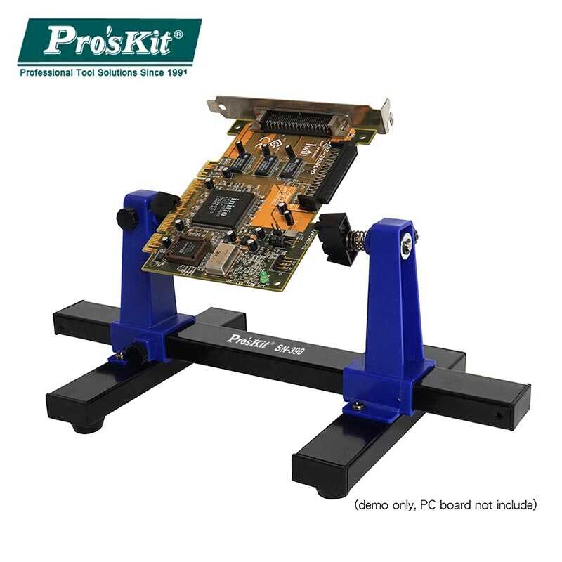 Pro'sKit SN-390 Adjustable PCB Holder 360 Degree Rotation Printed Circuit Board Jig Soldering ...