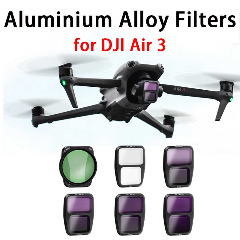 Air 3 Lens Filter Nd4/8/16/32/64/Cpl/Uv Aluminium Alloy 6 IN 1/4 IN 1 ...