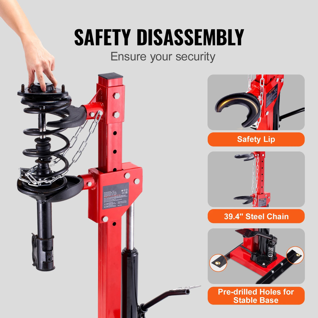 1 Ton Hydraulic Spring Compressor Hydraulic Foot Pedal Assist Strut ...