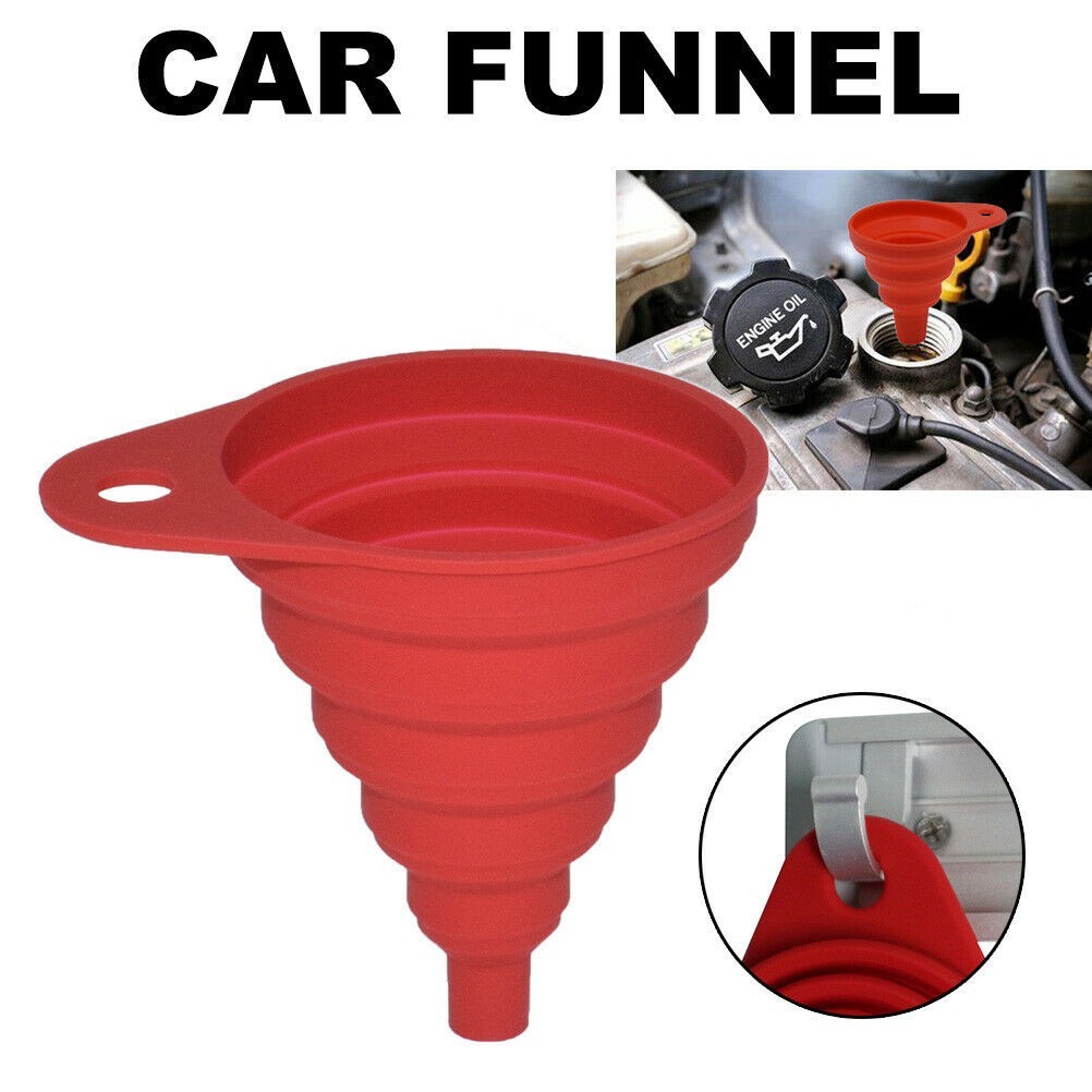 OURLOVE-PH ️Auto Funnel Oil Fuel Petrol Diesel Fluid Change Fill ...