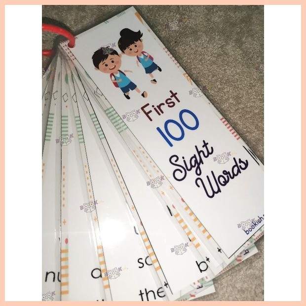 COD] Educational First 100 Sight Words Strips for Kids | Laminated ...