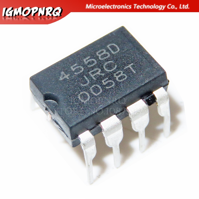 20pcs 4558D NJM4558D 4558D NJM4558 DIP-8 Operational Amplifiers - Op Amps Dual High Gain new ...