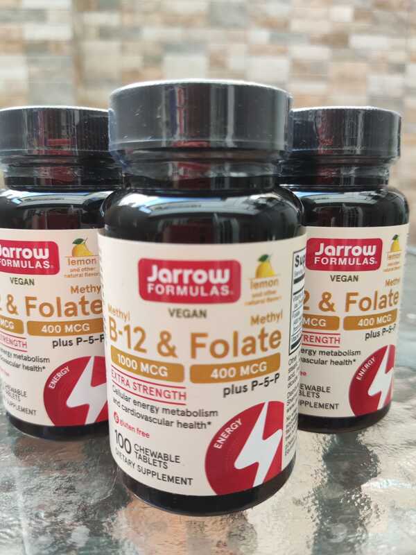 Jarrow Formulas Extra Strength Methyl B-12 & Methyl Folate 100 Tabls 2 ...