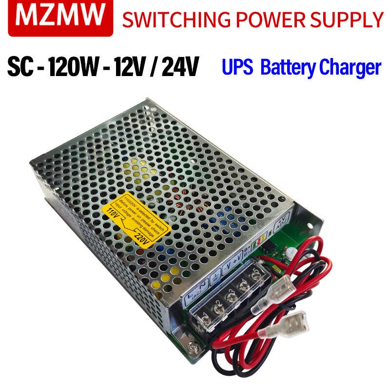 MZMW 120W 12V 24V UPS Charge Function Switching Power Supply AC 110/220V sa DC 12 Volt CCTV ...