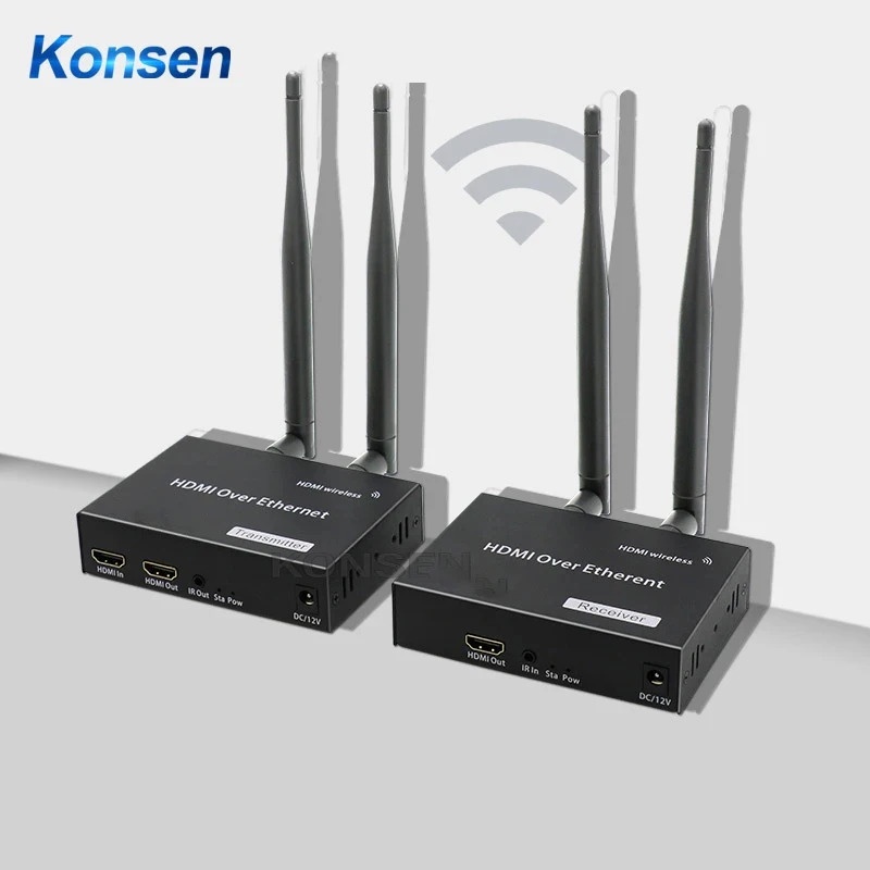 200M Wireless HDMI Extender 1080P WiFi HDMI Wireless Extension Video ...