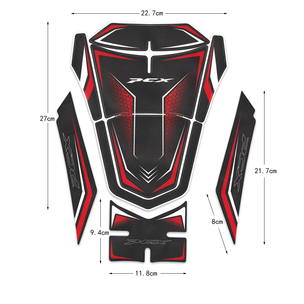 PCX160 3M Frosted Motorcycle Fuel Tank Sticker Gas Cover Decal for ...