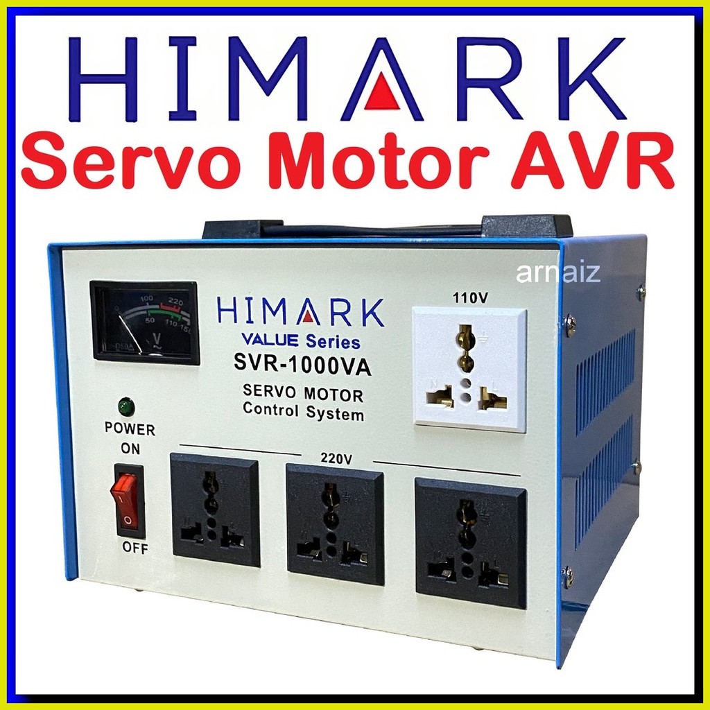 ۞ Himark 1000W AVR Automatic Voltage Regulator 1000VA Servo Motor Type ...