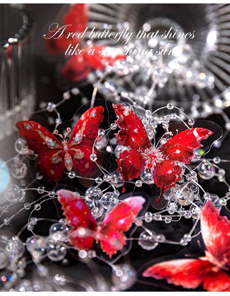 ENWEI 40 Pcs [Butterfly Fantasy Series] Vintage Journal Stickers ...