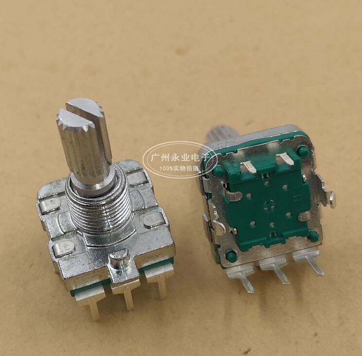 1PCS EC16 Type 360 Degree Rotary Encoder With Switch 5 Feet Audio Volume Digital Pulse ...