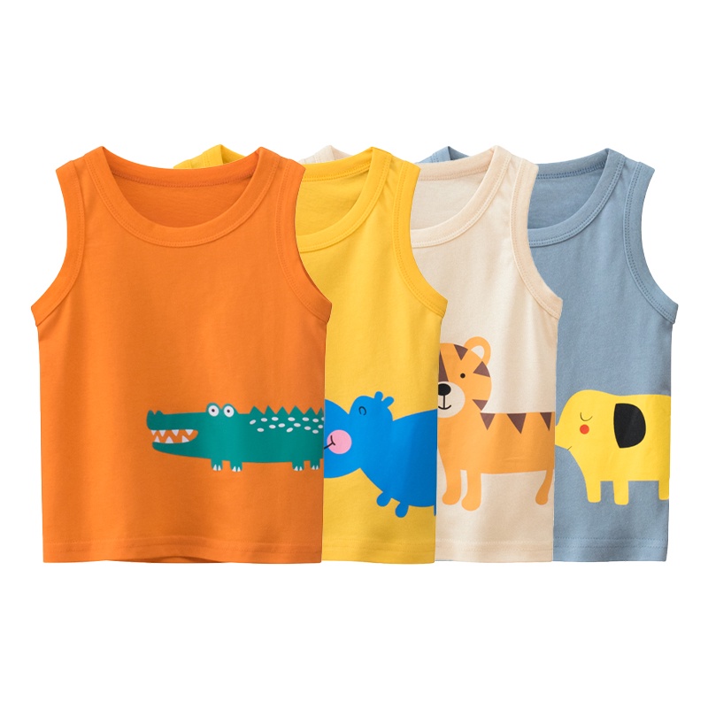 AKS Fashion Kids Sleeveless Vest for Baby 1-9Y Pure Cotton Comfortable ...