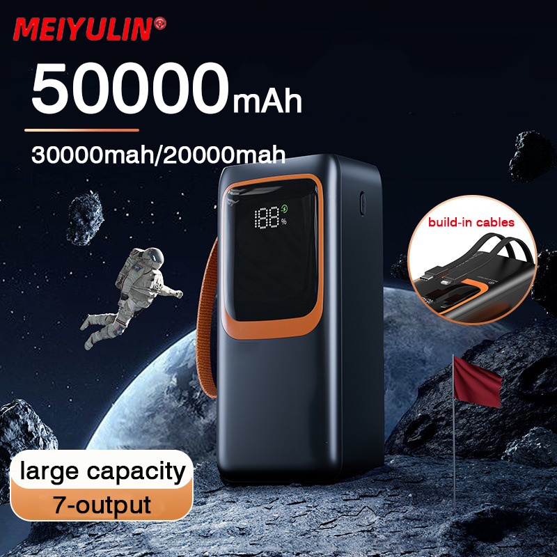 Large Capacity 50000mAh Power Bank Fast Charging USB C Powerbank ...