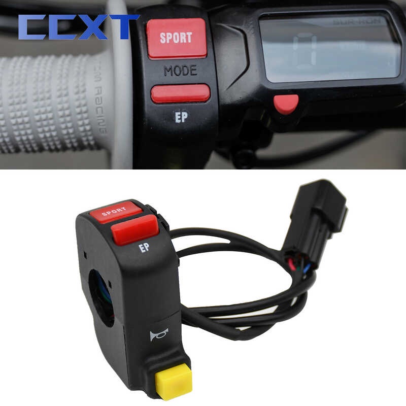 Electric Motorcycle SPORT/EP Power Mode Selector Horn Switch Para sa ...