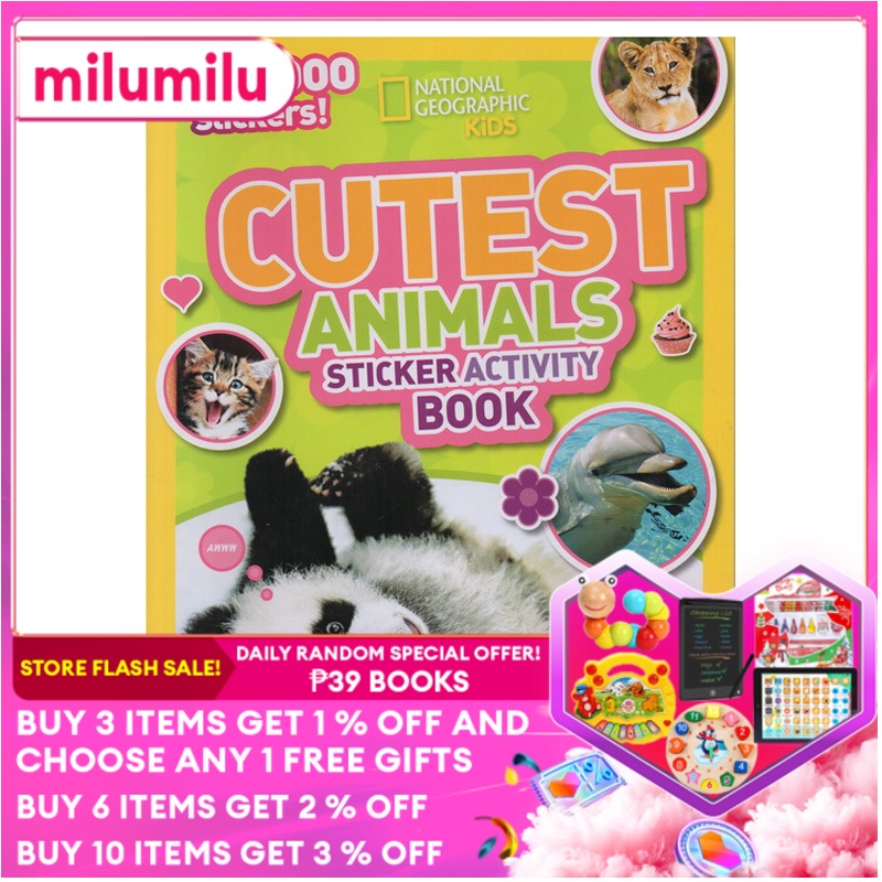 milu National Geographic Kids Cutest Animals Sticker Activity Book ...