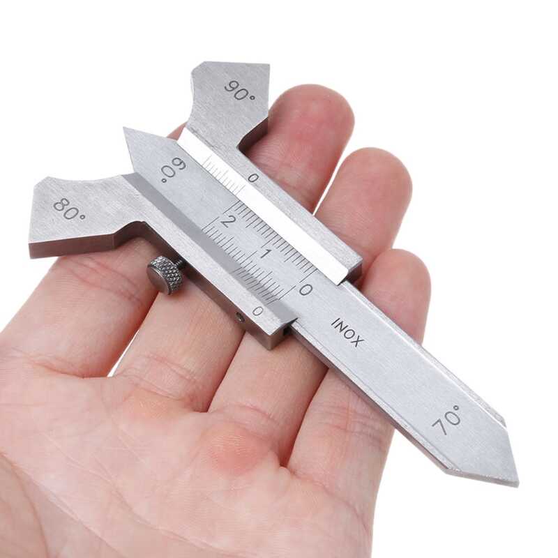 0-20 mm Weld Gauge Welding Seam Gauge Weld Inspection Gauge Caliper 60 70 80 90 Degree Angle ...