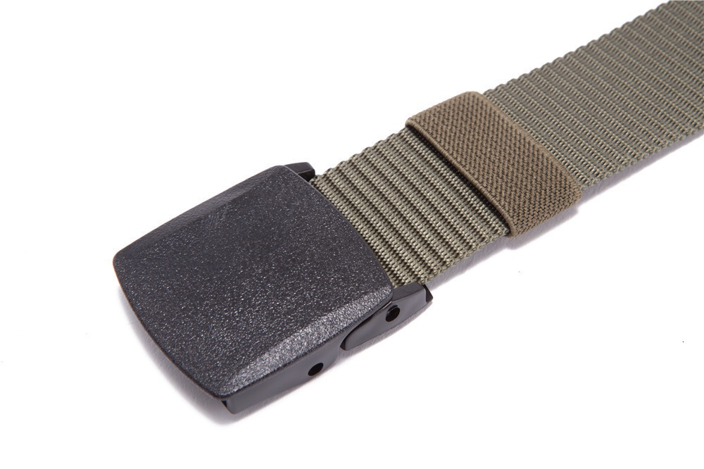 Men's Breathable Nylon Belt - Adjustable Snap Lock Buckle for Casual ...