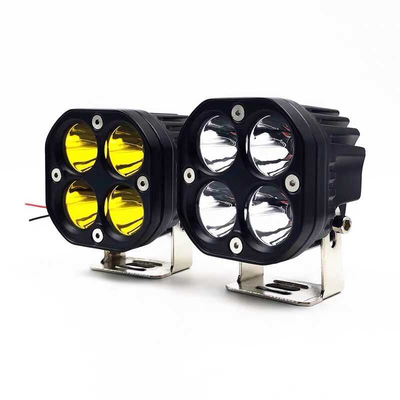 Motorcycle LED spot light 4LED headlight car front bar light SUV ...