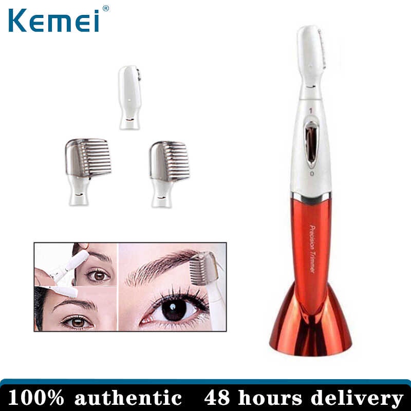 Kemei Waterproof Mini Lady Shaver Electric EyeBrow Trimmer Body Face ...