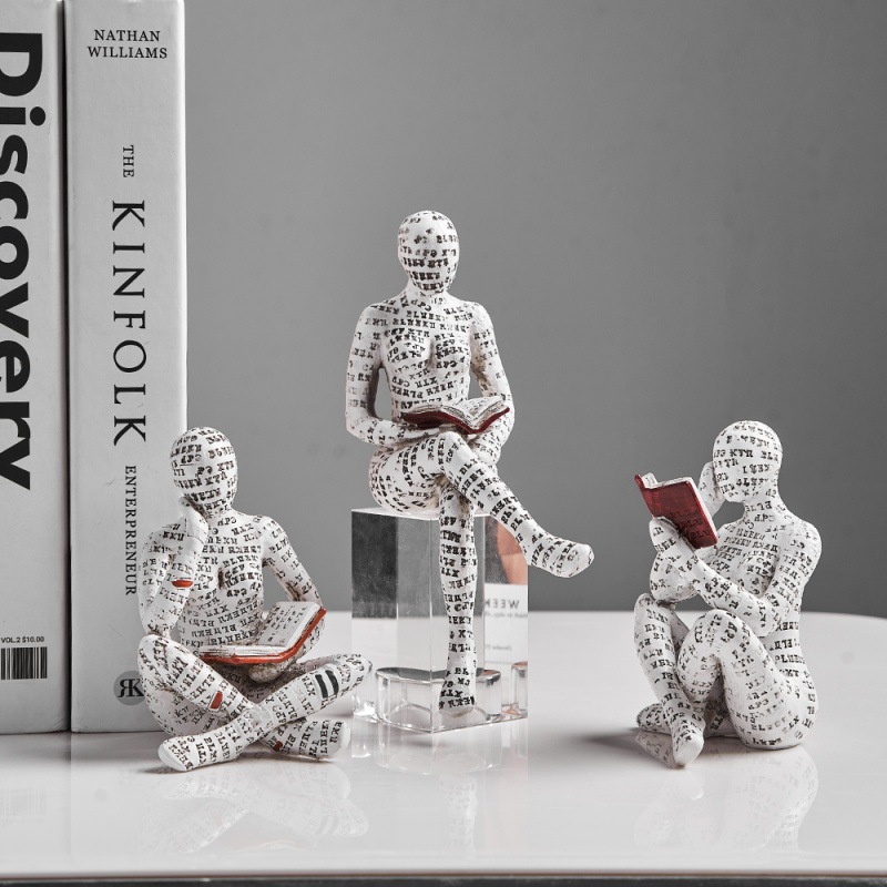 Yo-Fun Reading Woman Figure Pulp Woman Reading Sculpture Pulp Woman ...