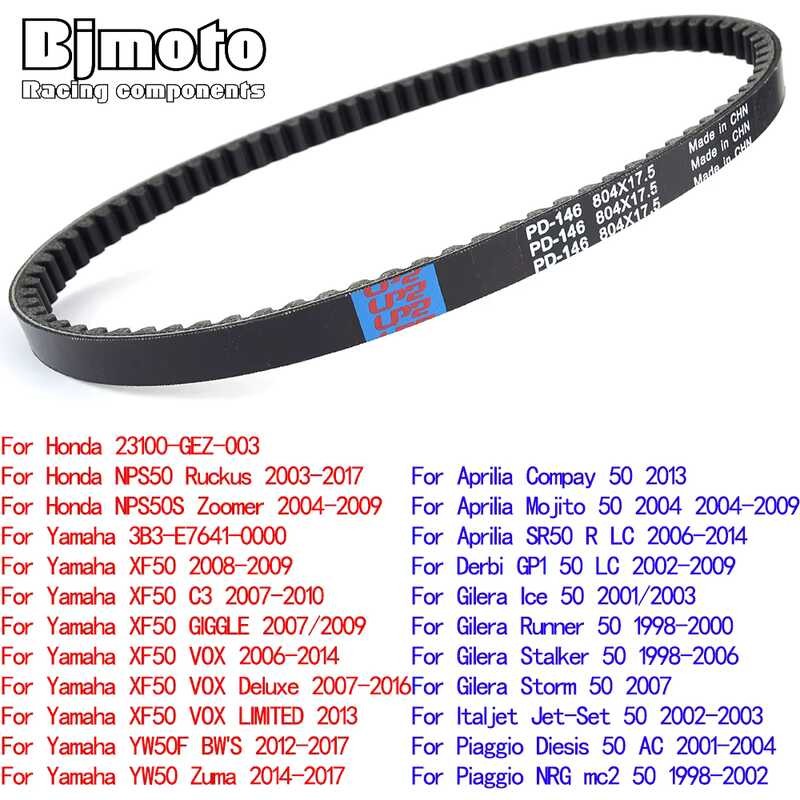 Tt Drive Belt Honda 23100-Gez-003 NPS Ruckus 50S Zoomer For Yamaha 3B3 ...