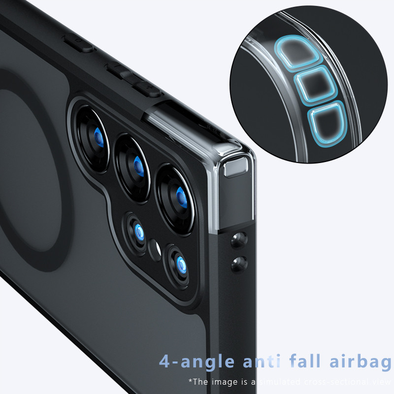 Luxury Matte Magnetic Case For Samsung Galaxy A06 5G S25 S24 S23 Plus S22 Ultra S23 FE A36 A26 ...