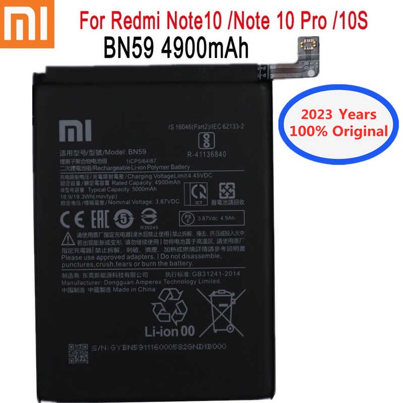 Xiao mi High Quality BN59 100% Original Battery For Xiaomi Redmi 10S ...