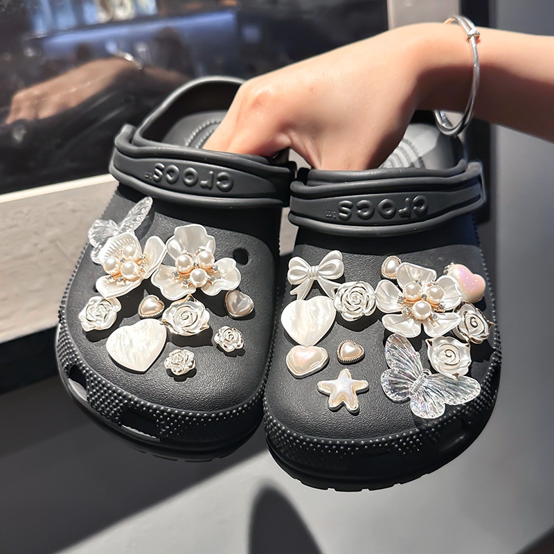 Luxury Clogs Charms Set | Cute & Trendy Shoe Charms with Crystal ...