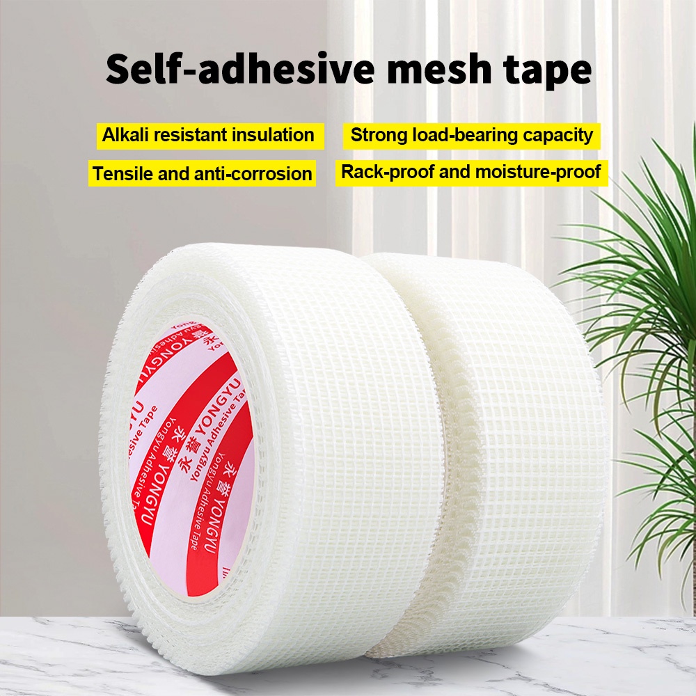 Anti-crack Self-adhesive Fiberglass Mesh Tape Adhesive Cover Plaster ...