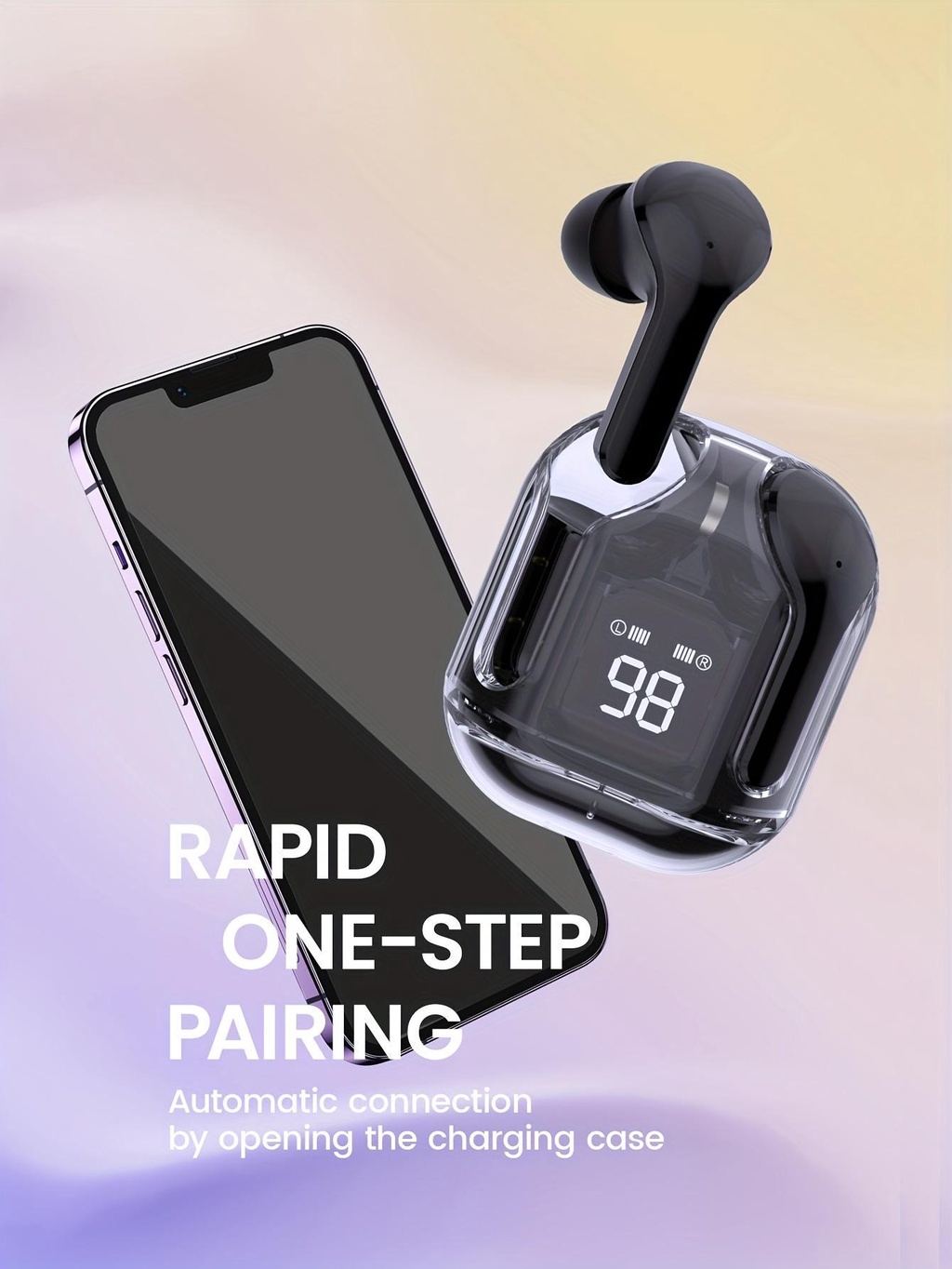 Earbuds 1pcs(Freebie:case+ korean style keychain) Colorful True ...