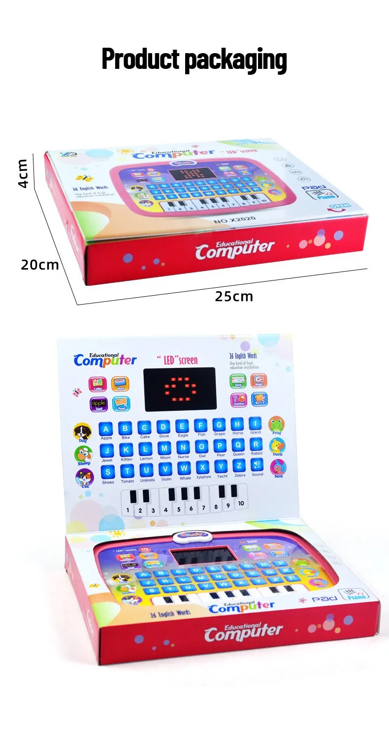 Kids Educational Learning Computer Tablet Learning Toys Baby Character ...