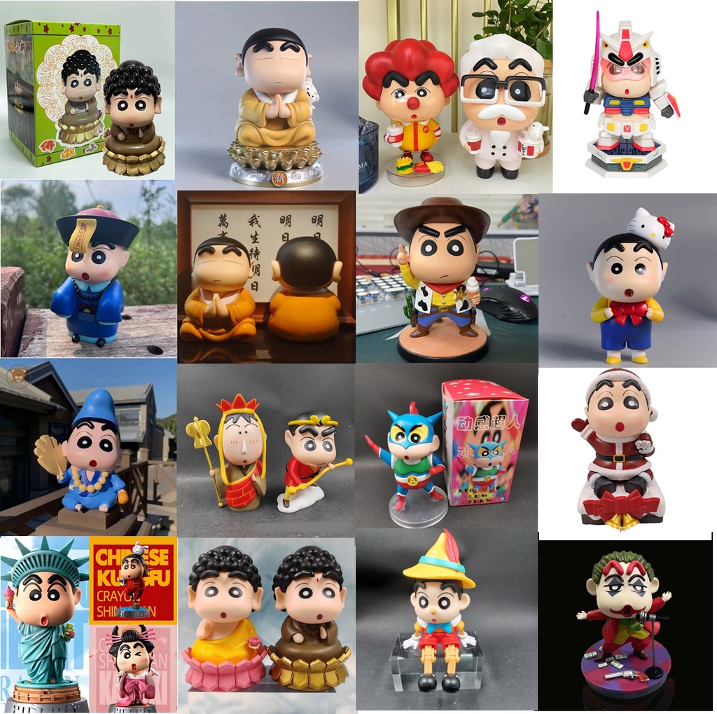 Buddha Crayon Shin-chan Pinocchio Cosplay Action Figure Toy GK Puppet ...