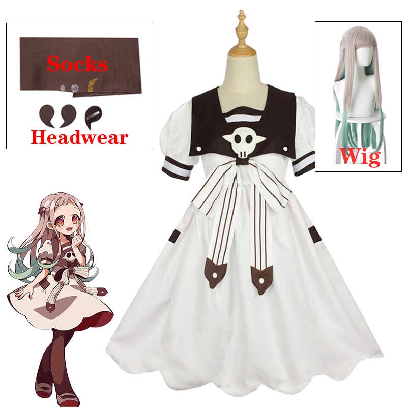 SK Anime Toilet Bound Hanako Kun Yashiro Nene Cosplay Costume Dress Wig ...