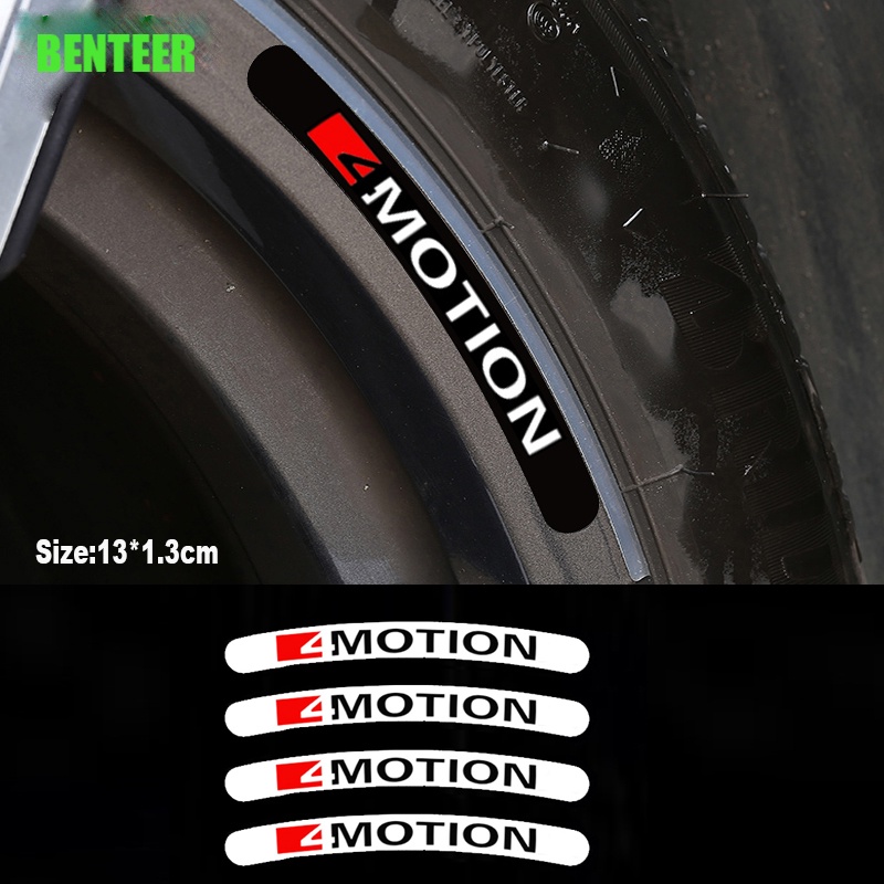 4Pcs 4MOTION Car Wheel Sticker For Volkswagen T-ROC TAYRON Teramont ...