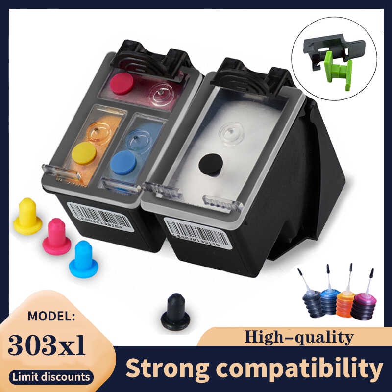 303XL Ink Cartridge Compatible for HP 303 HP303 303xl Envy Photo 6220 ...