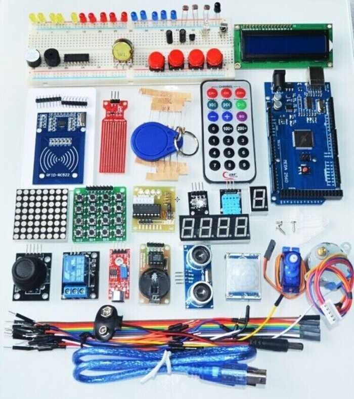 MEGA 2560 R3 Development Board RFID Upgrade Beginner Learning Kit Stepper Motor Learning Kit ...