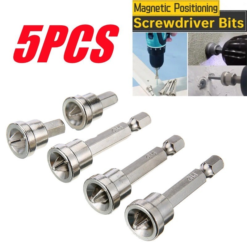 5PCS Positioning Screwdriver Bits Head 25/50mm Positioning Bit batch ...