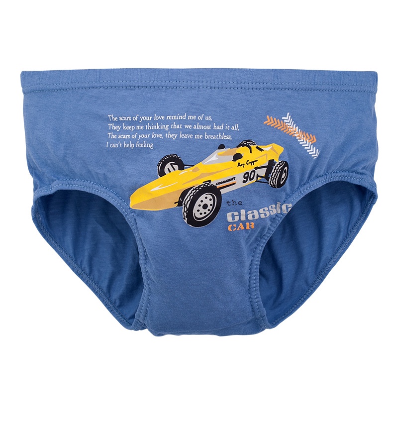 AKS Fashion Baby Brief for Kids Boys 7 Years Old Race Car Pattern 100% ...