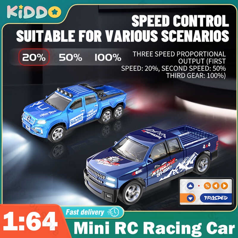 SKT RC Cars 2.4G 5-Channel 1:64 Alloy Mini Remote Control SUV Drifts ...