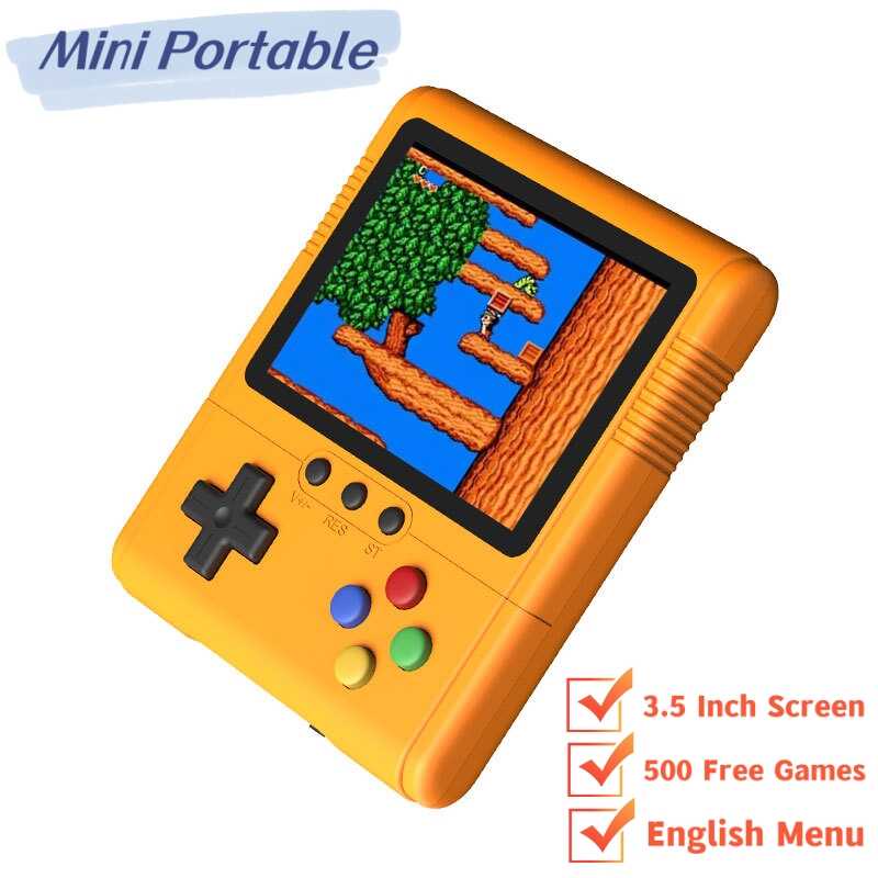 Unikal Na 8 Bit Cassette Style Portable Game Console 3.5 Inch Screen Sa ...