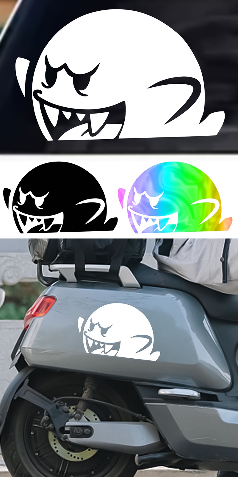 Personalized Scary Scooter Car Body Decals / 3 Sizes Motorcycle ...