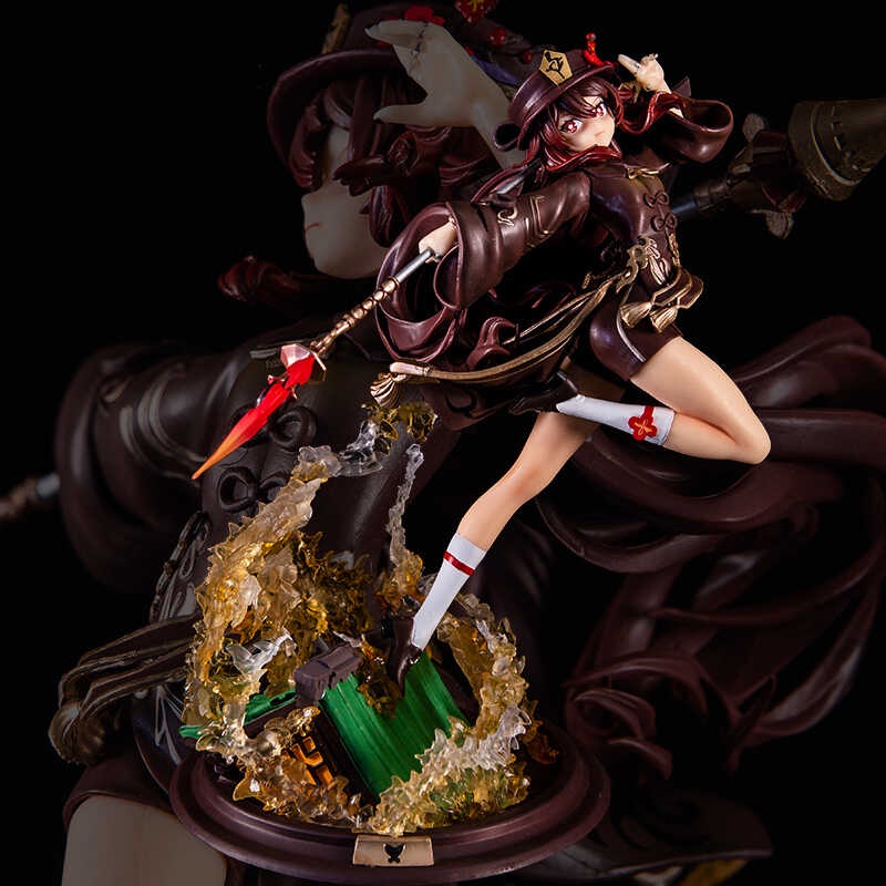 Genshin Impact Hu Tao Anime Figure Hutao Walnut Fighting PVC Genshin ...