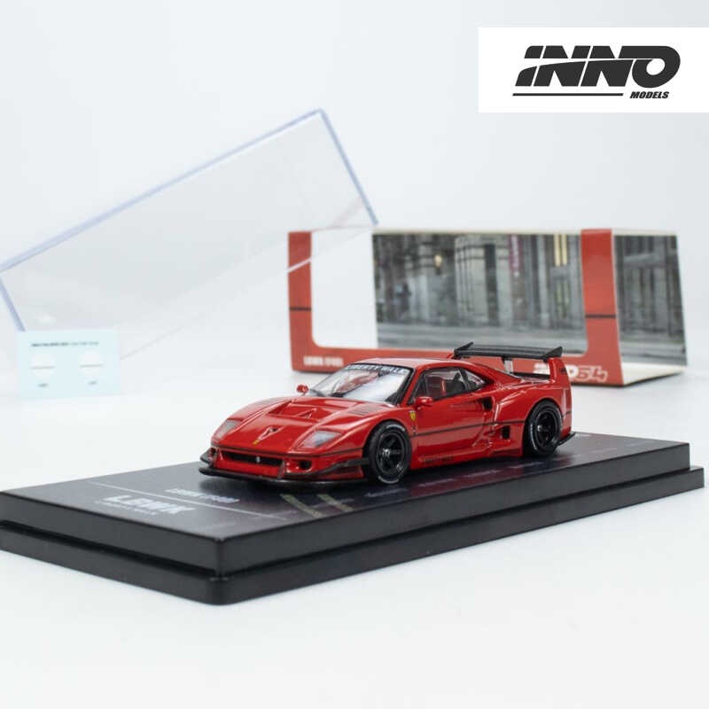 1:64 INNO LBWK F40 Tokyo Auto Salon 2023 Red alloy car model decoration ...