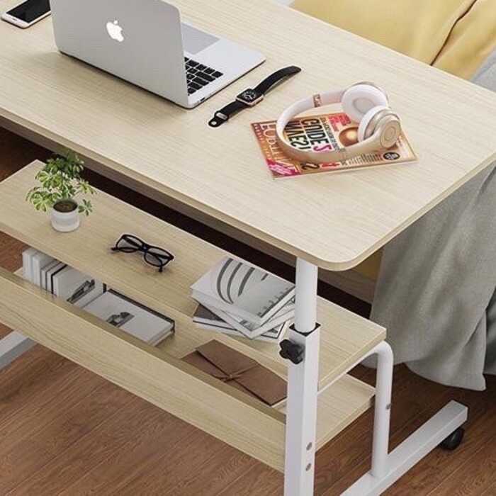 SUYAN Portable Bedside Study Table with Adjustable Height and Angle ...
